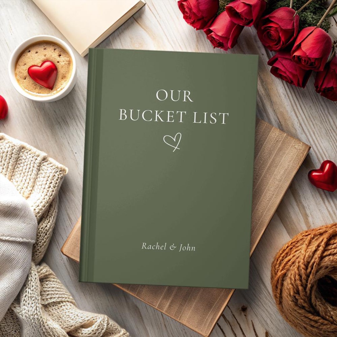 Personalized Couple Notebook- Custom Anniversary Gift- Our Bucket List ...