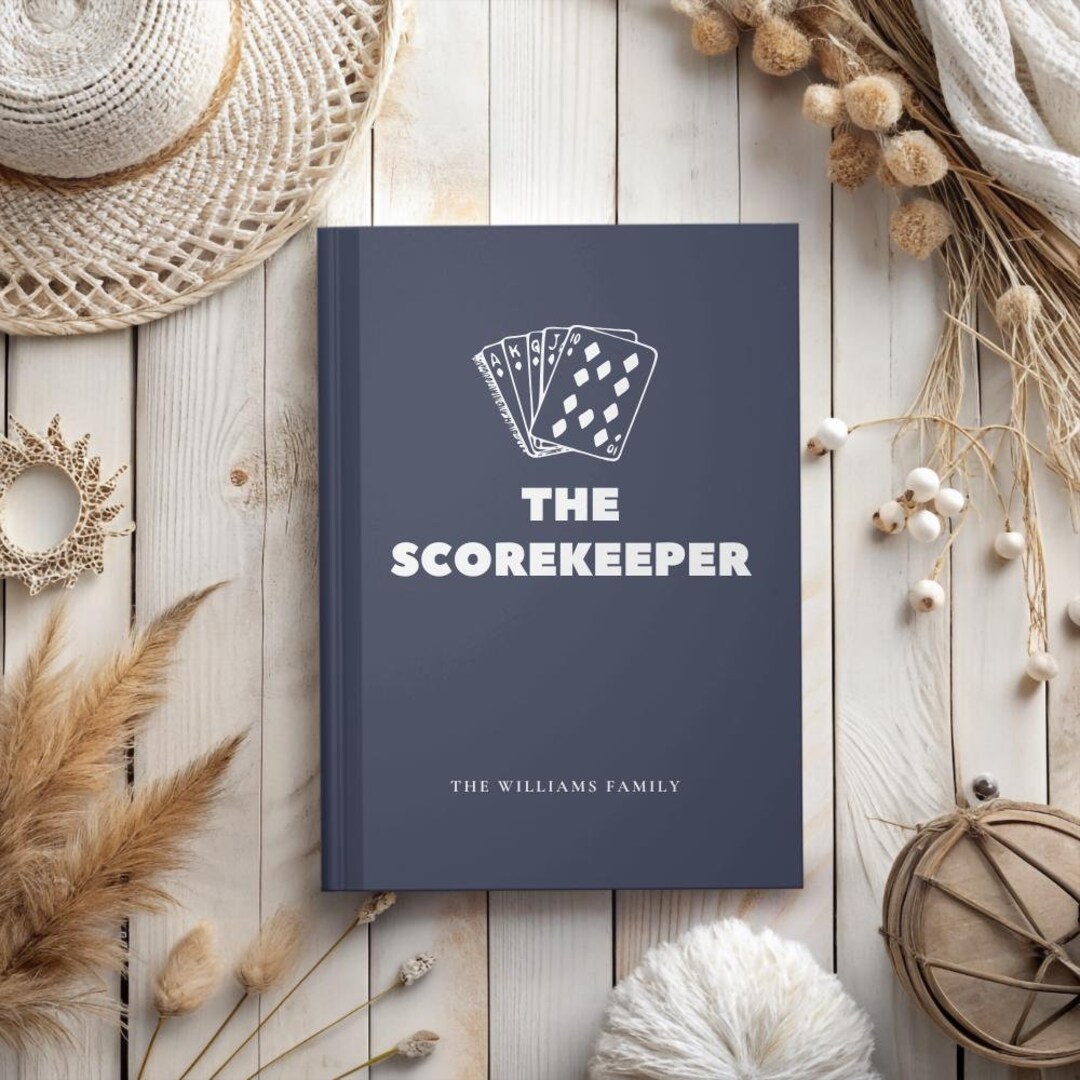 Personalized Family Game Night Score Book, Board Game Gift, Custom Card ...
