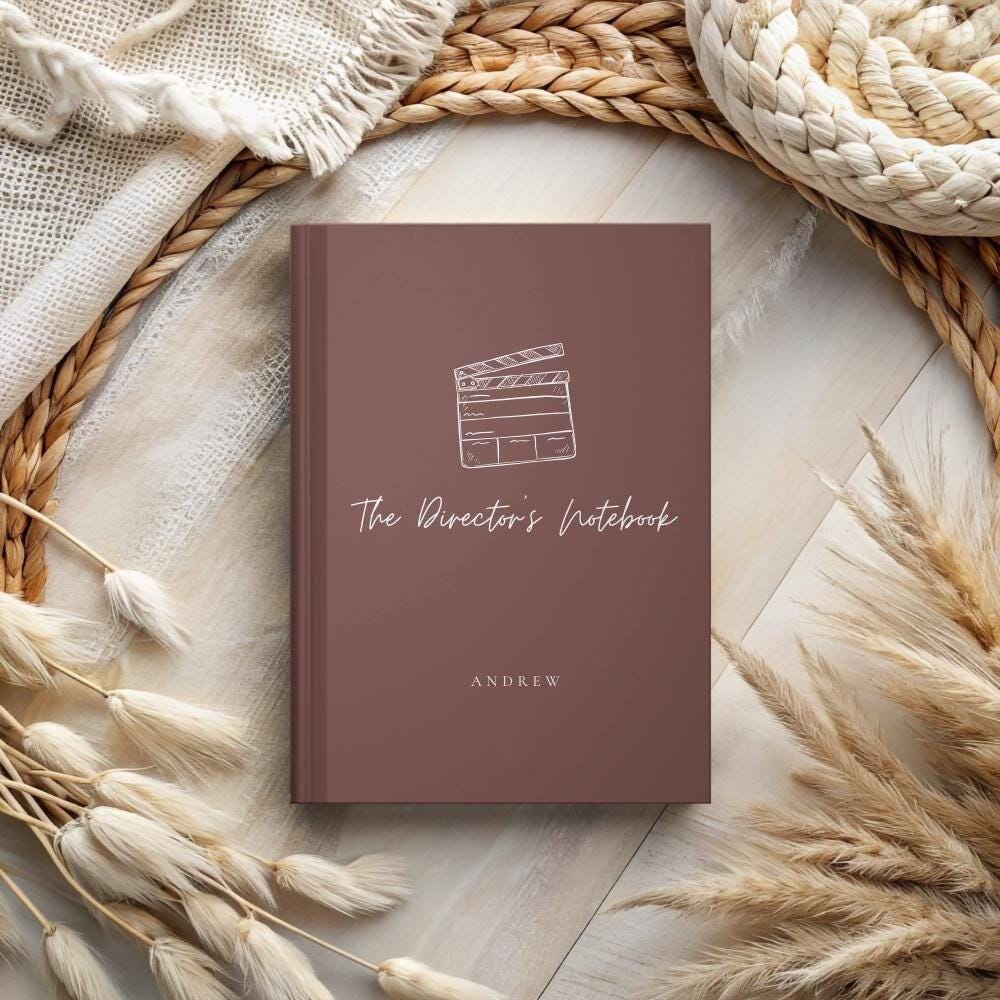 Director's Notebook, Personalized Filmmaking Journal, Custom Name Movie ...