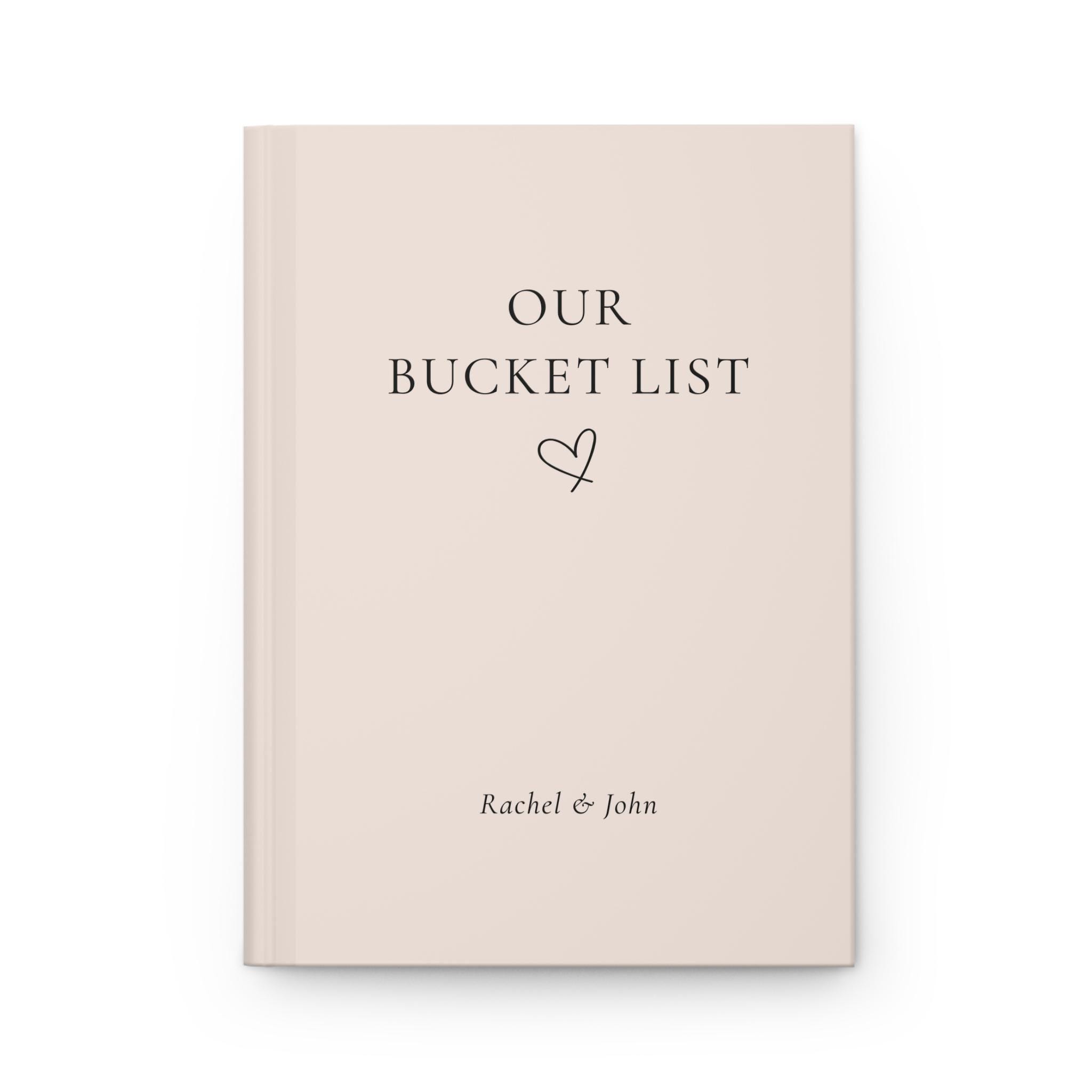 Personalized Couple Notebook- Custom Anniversary Gift- Our Bucket List ...