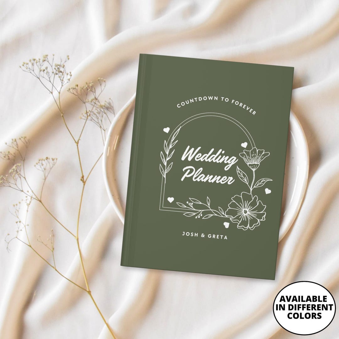 Personalized Wedding Planner, Custom Wedding Notes Journal, Custom ...