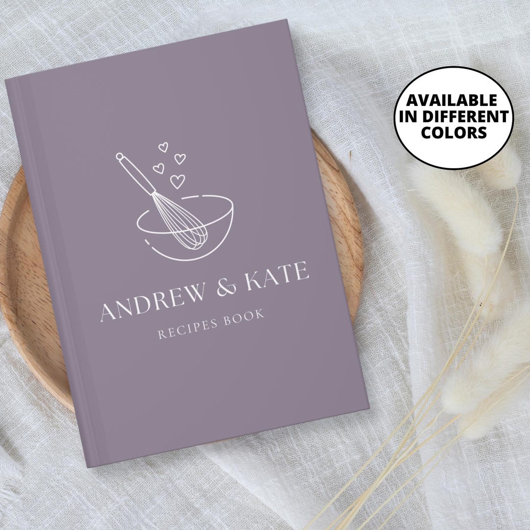 Custom Cookbook, Family Recipe Book, Personalized Couple Cooking ...