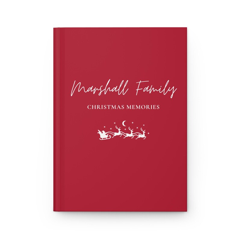 Custom Christmas Memory Book, Personalized Christmas Journal, Family ...