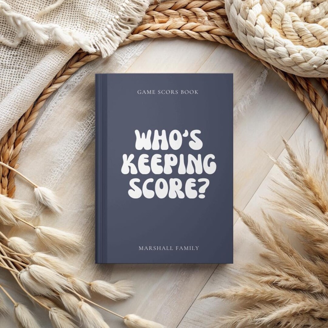 Custom Game Night Scorebook, Personalized Board Game Gift, Family Game ...