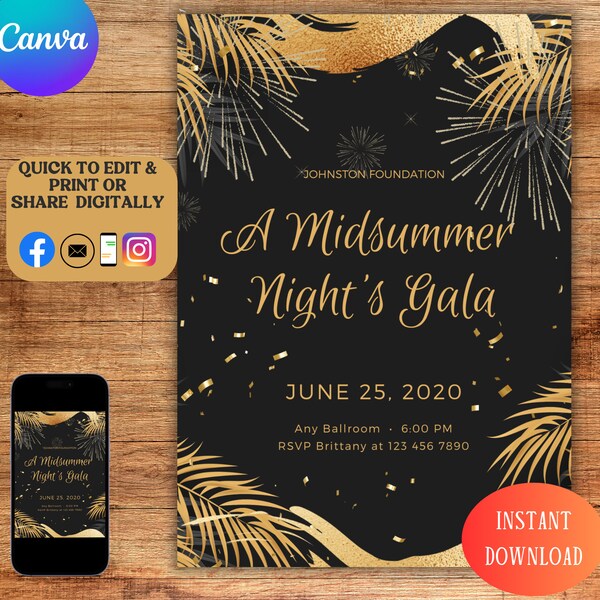 Gala Invitation - Etsy