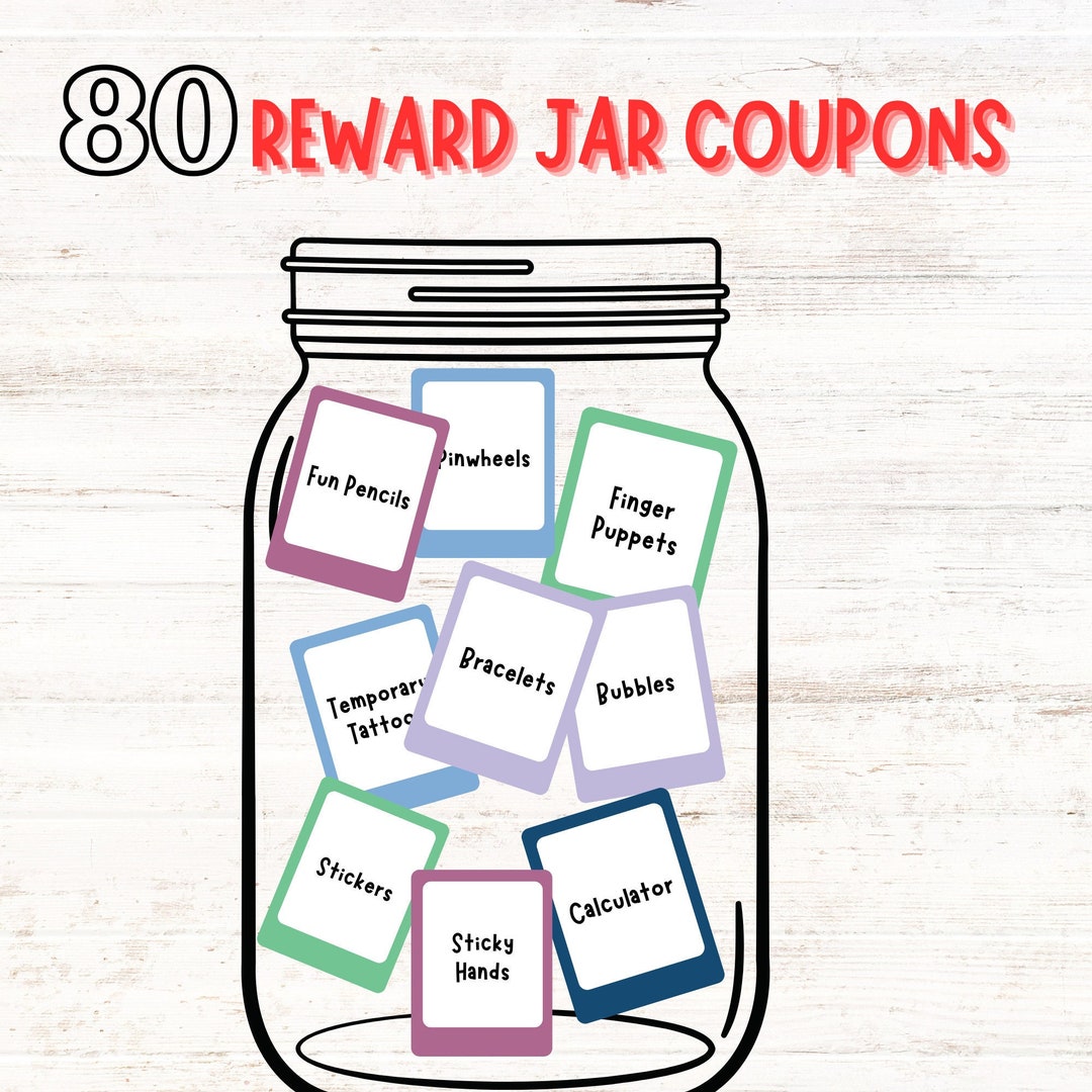 Reward Jar | Printable Jar Reward | Classroom Jar Reward | Printable ...
