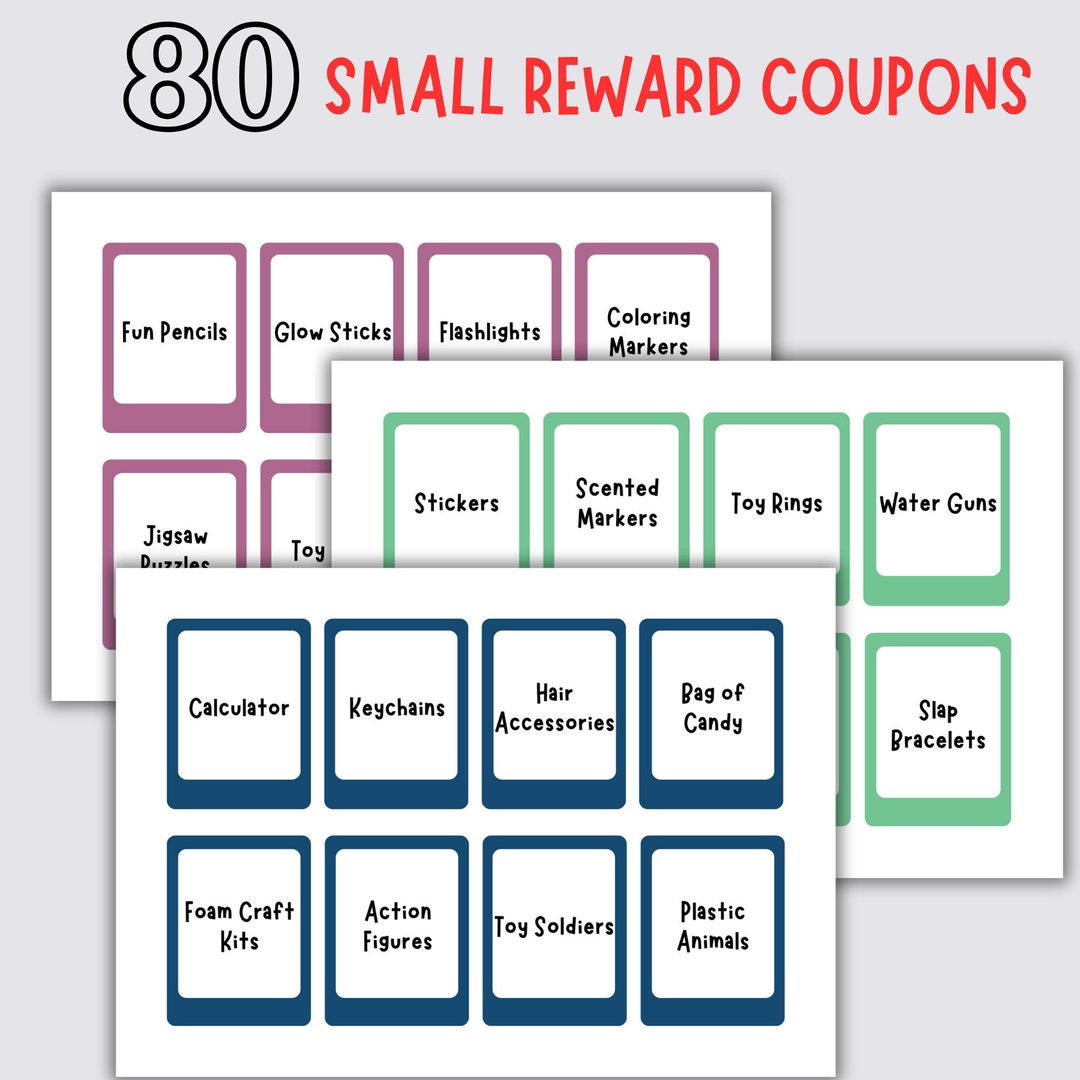 Printable Reward Coupons for Kids | Kids Printable Reward Coupon ...