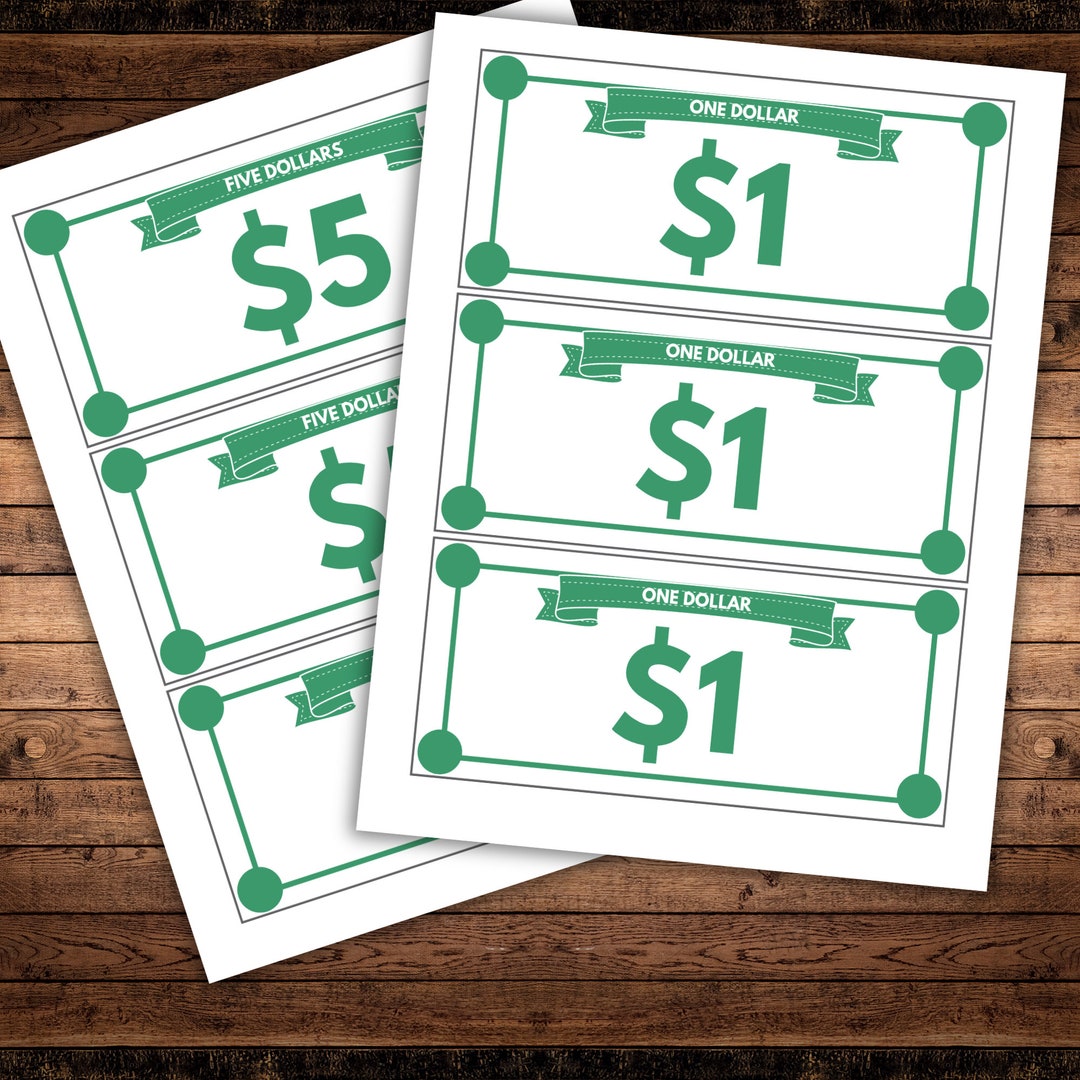 Cash Printable for Budget Binder Cash Placeholder Money Placeholder ...