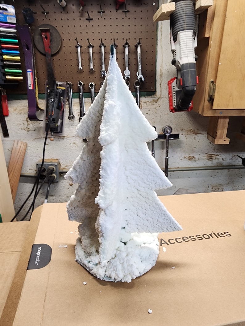 Christmass Tree With Fake Snow - Etsy