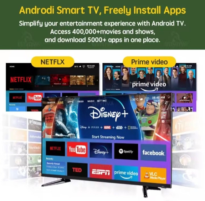 VOVOVA Smart TV 50 32 30 Inch Full HD - Etsy