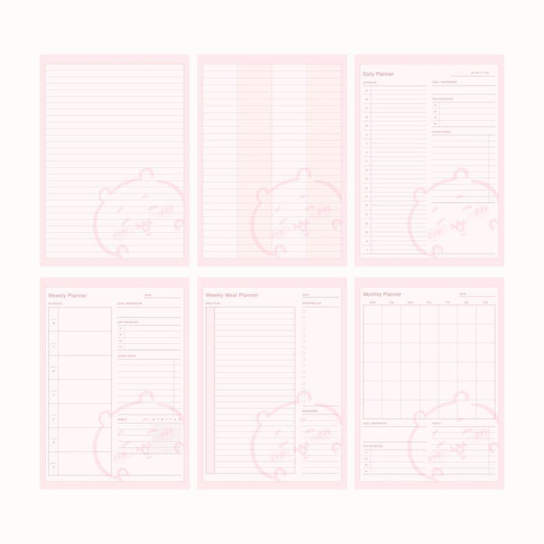 Chiikawa Digital Notebook, Chiikawa Notebook, Goodnotes Notebook ...