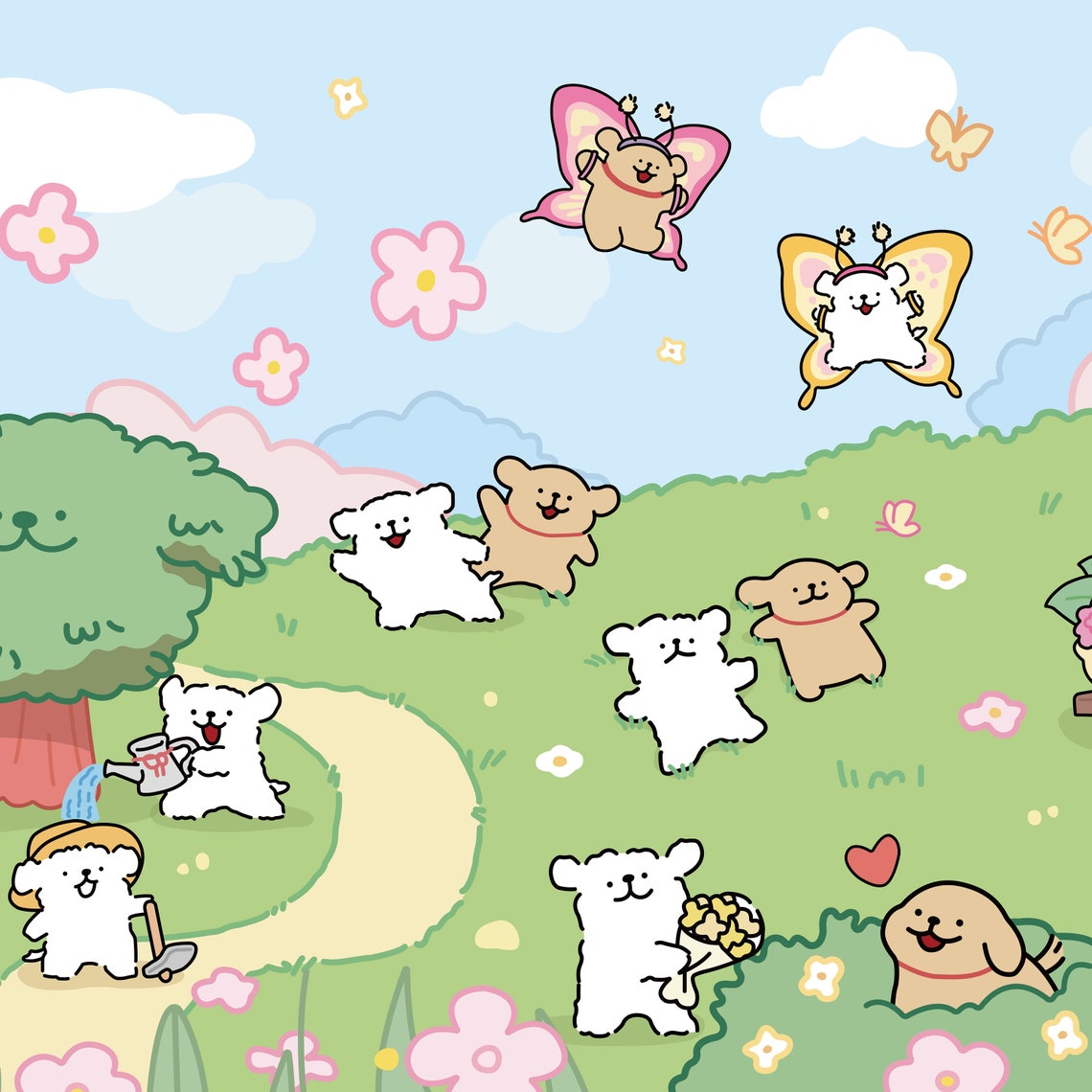 Spring-themed Desktop Wallpaper - Etsy