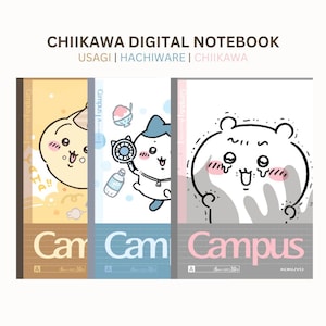 Chiikawa Digital Notebook, Chiikawa Notebook, Goodnotes Notebook ...