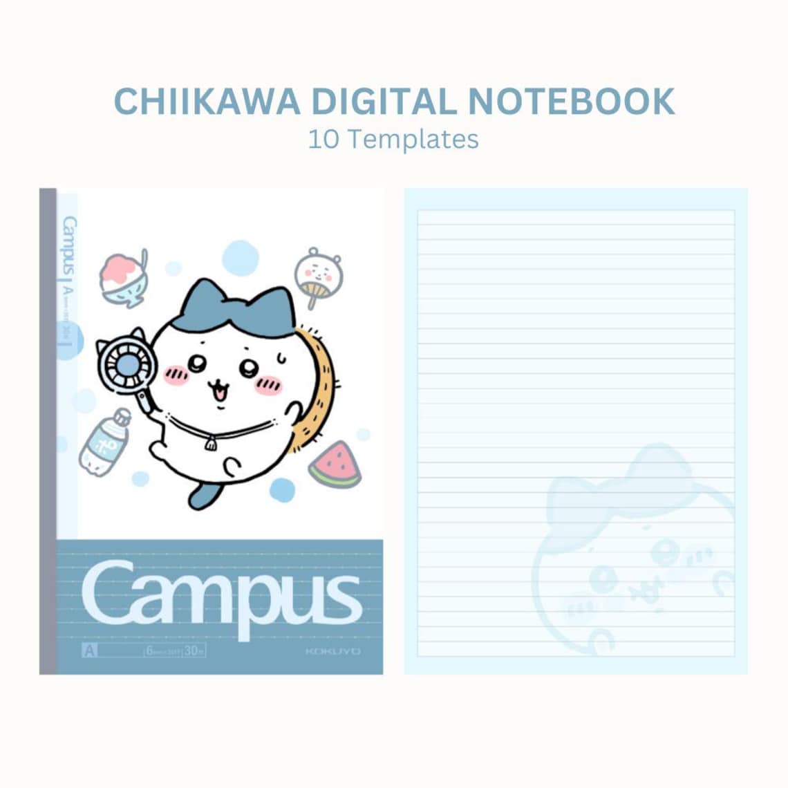 Chiikawa Digital Notebook, Chiikawa Notebook, Goodnotes Notebook ...