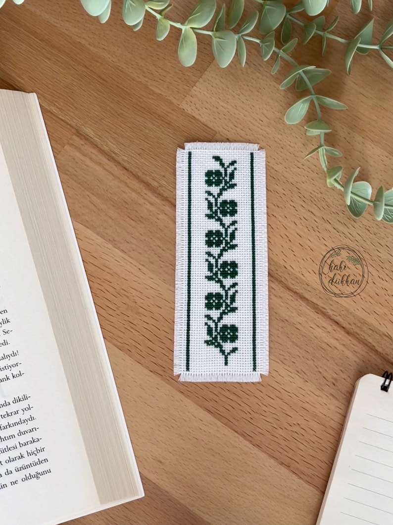 Green Ivy Cross-stitch Bookmark PDF Pattern - Embroidery Design- Instant Download - Easy to ...
