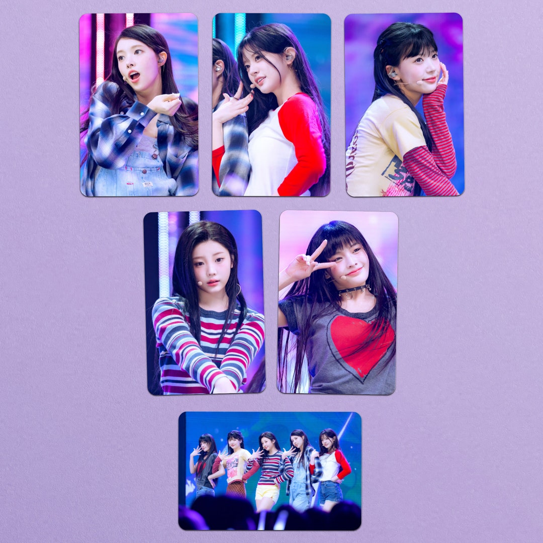 ILLIT MAGNETIC Stage Custom Design Photo Card Set Yunah Minju Moka ...