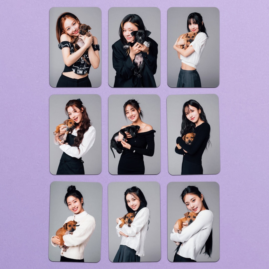 TWICE Buzzfeed Puppy Interview Custom Design Photocard Set Nayeon ...