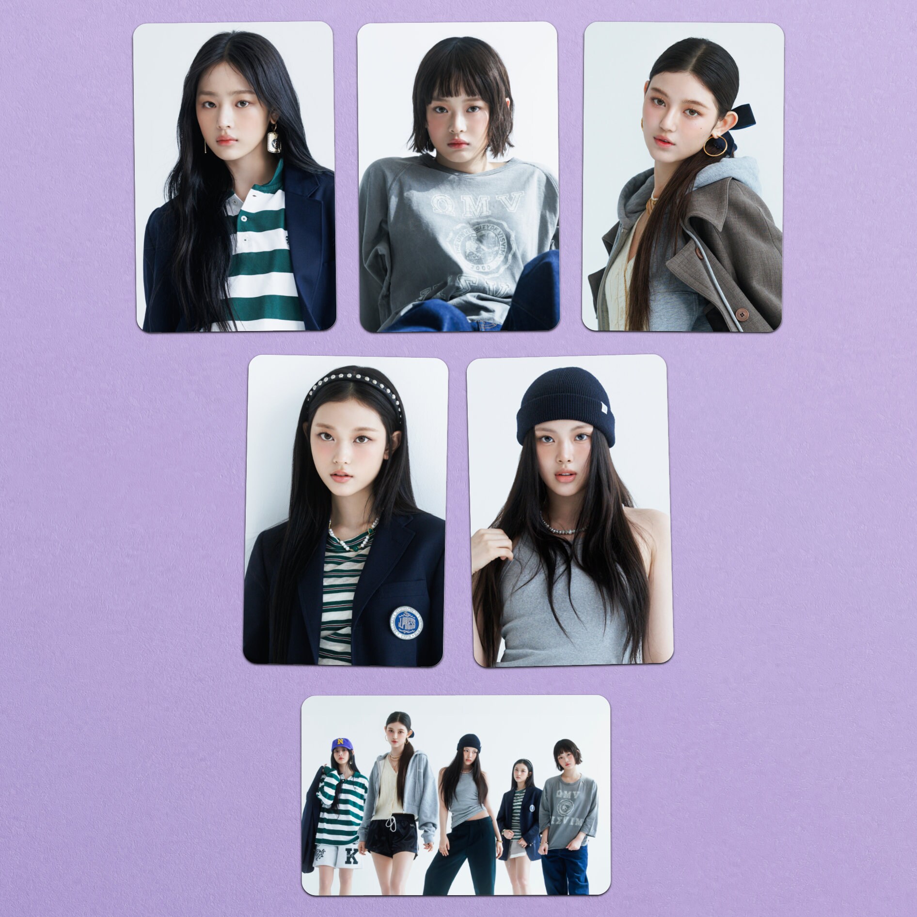Newjeans How Sweet Custom Design Photocard Set Minji, Hanni, Danielle ...
