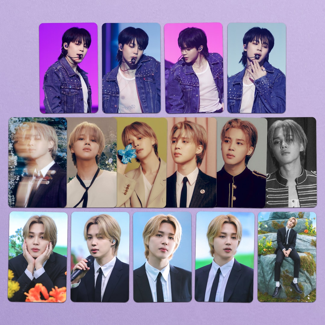 BTS Jimin Bias Pack Custom Design Photocard Set - Etsy