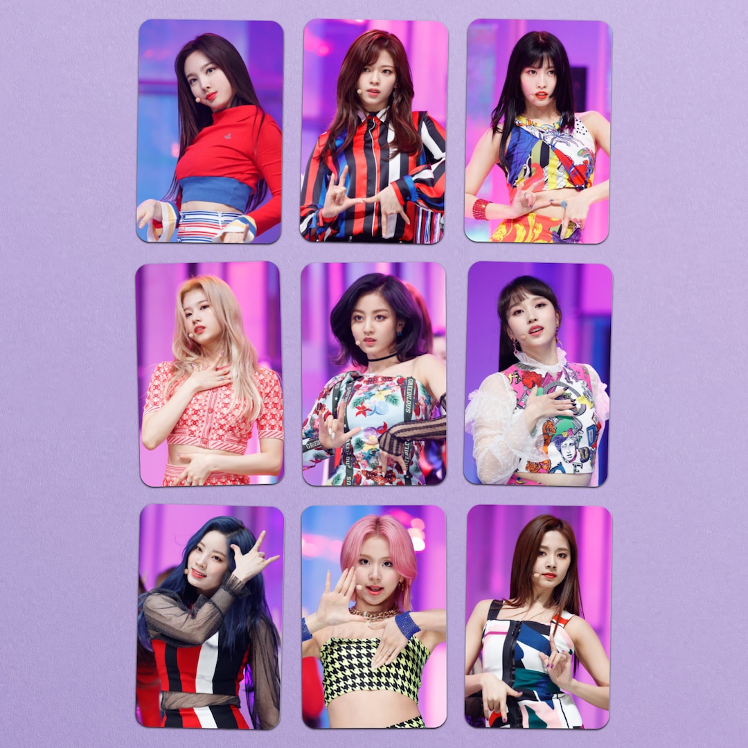 TWICE FANCY Stage Custom Design Photocard Set Nayeon, Jeongyeon, Momo ...