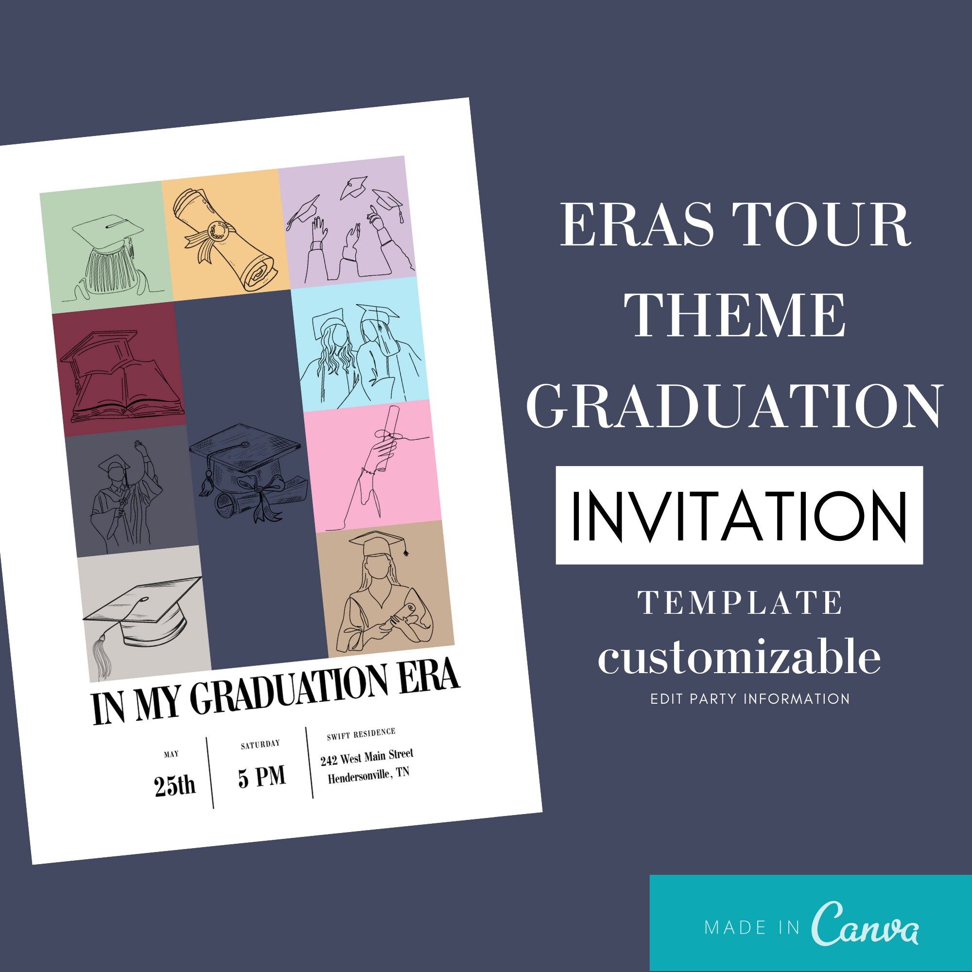 Graduation Invitation, in My Graduation Era Invitation, Graduation ...