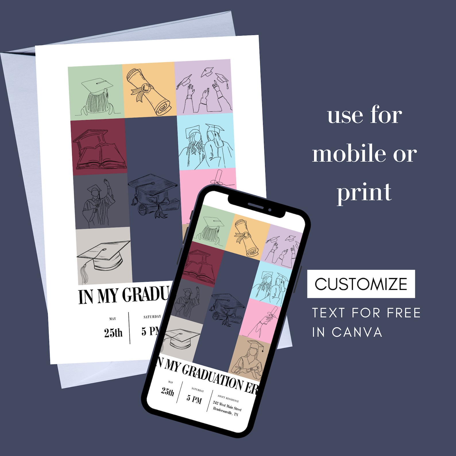 Graduation Invitation, in My Graduation Era Invitation, Graduation ...