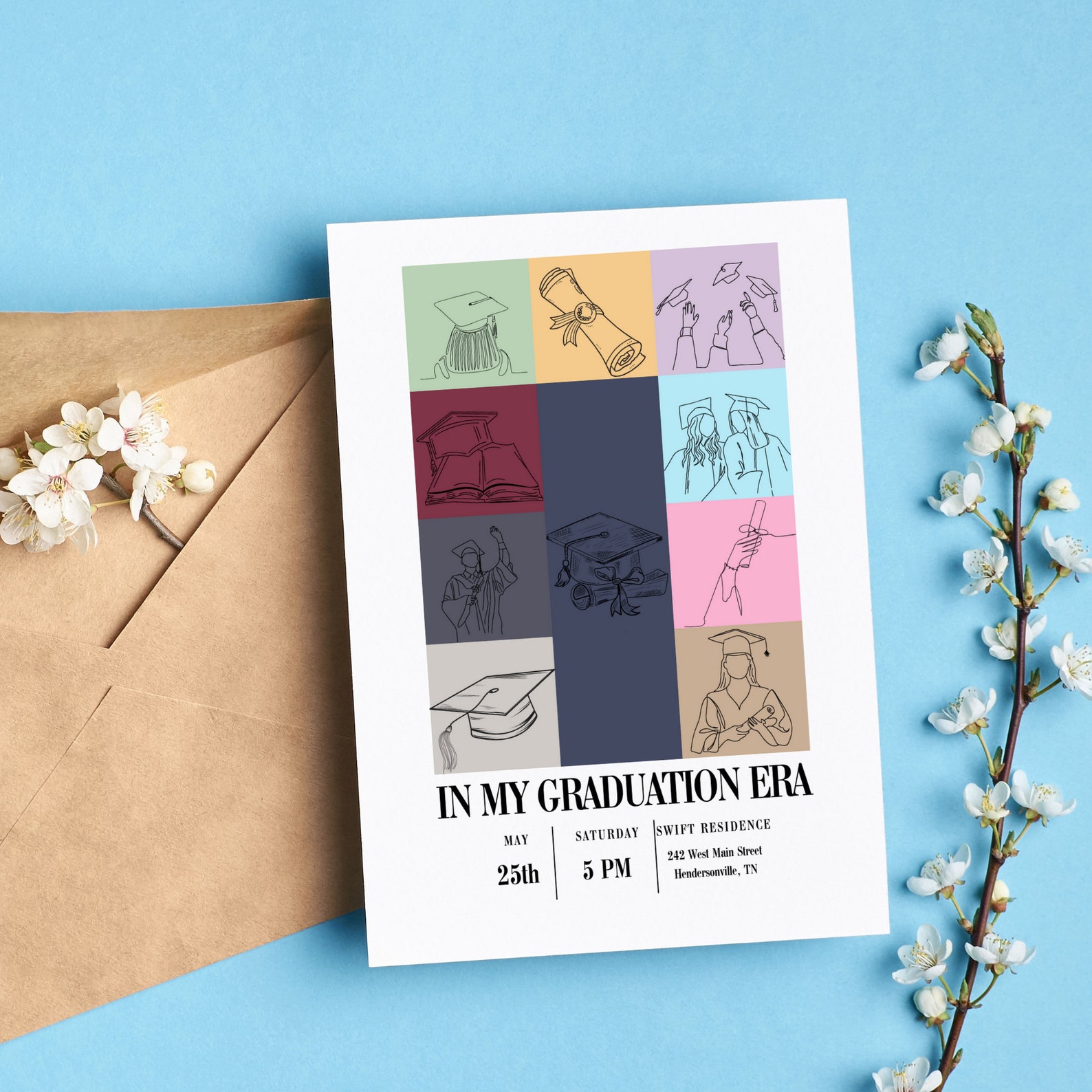 Graduation Invitation, in My Graduation Era Invitation, Graduation ...