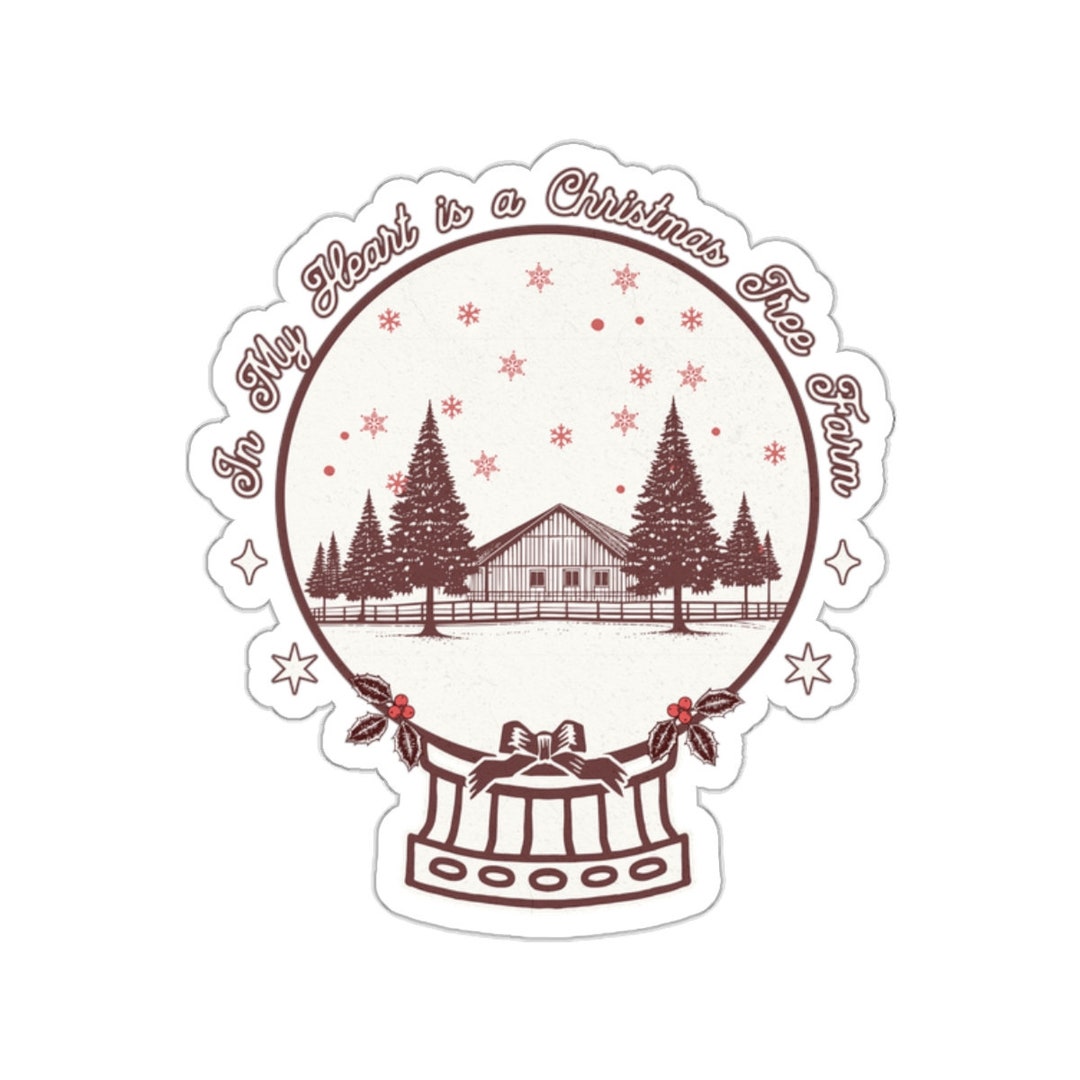 In My Heart is a Christmas Tree Farm Stickers, Swift Christmas Stickers ...