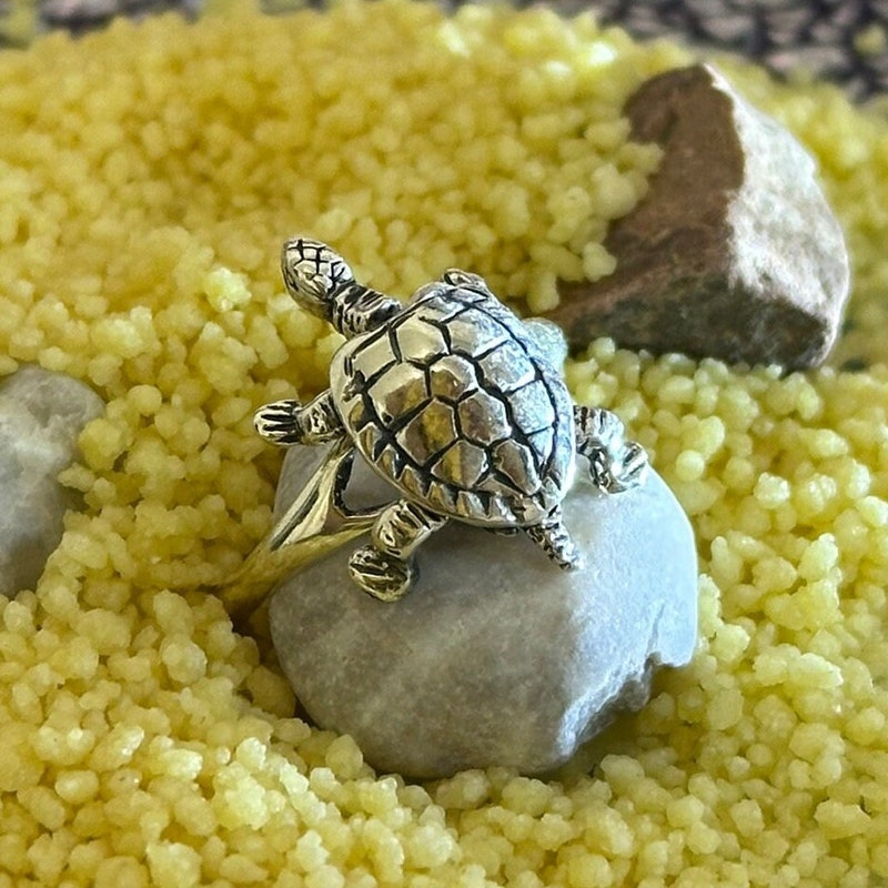 Turtle Ring - Etsy