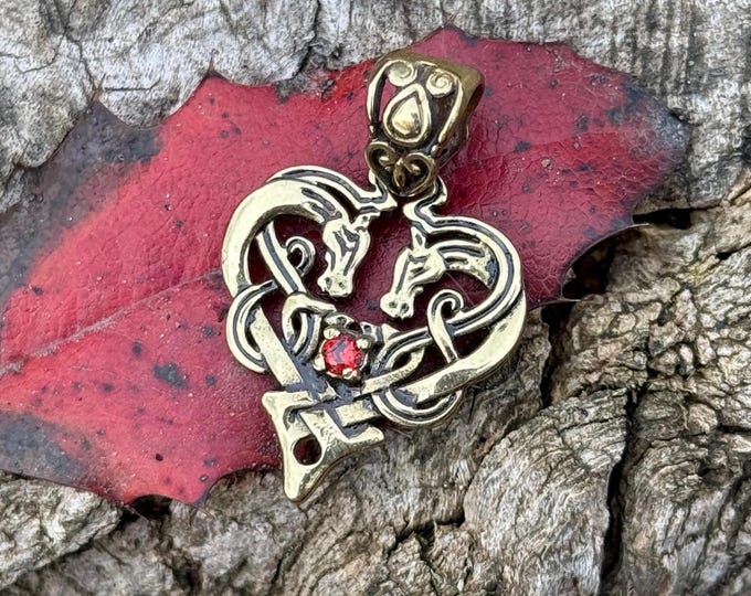 Viking Eternal Love Symbol Locket With Picture for Couples ...