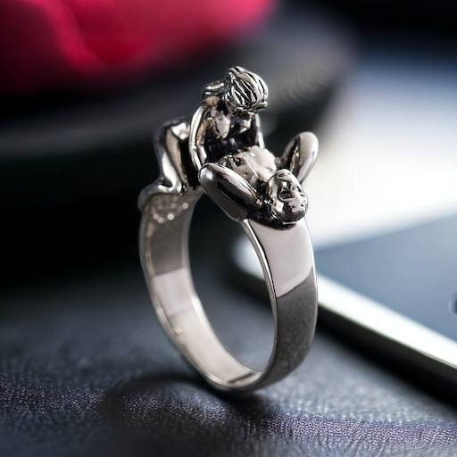 Lovers' Pose Ring Intriguing and Unique Couple's Jewelry - Etsy