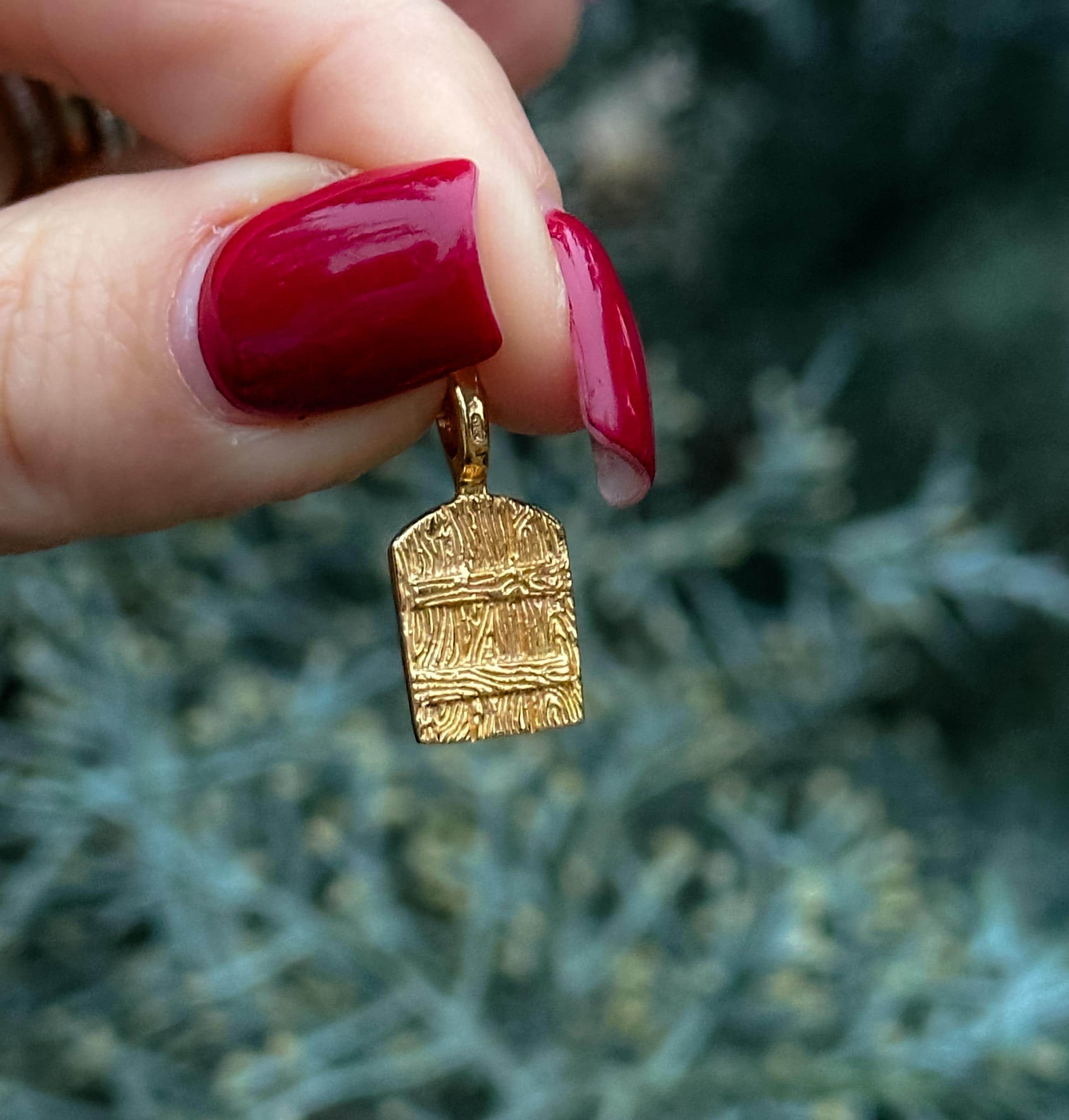 Saint Nicholas Gold Plated Silver Pendant - Handcrafted Christian ...