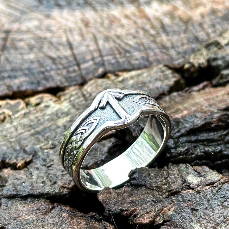 Rune Wedding Ring - Etsy