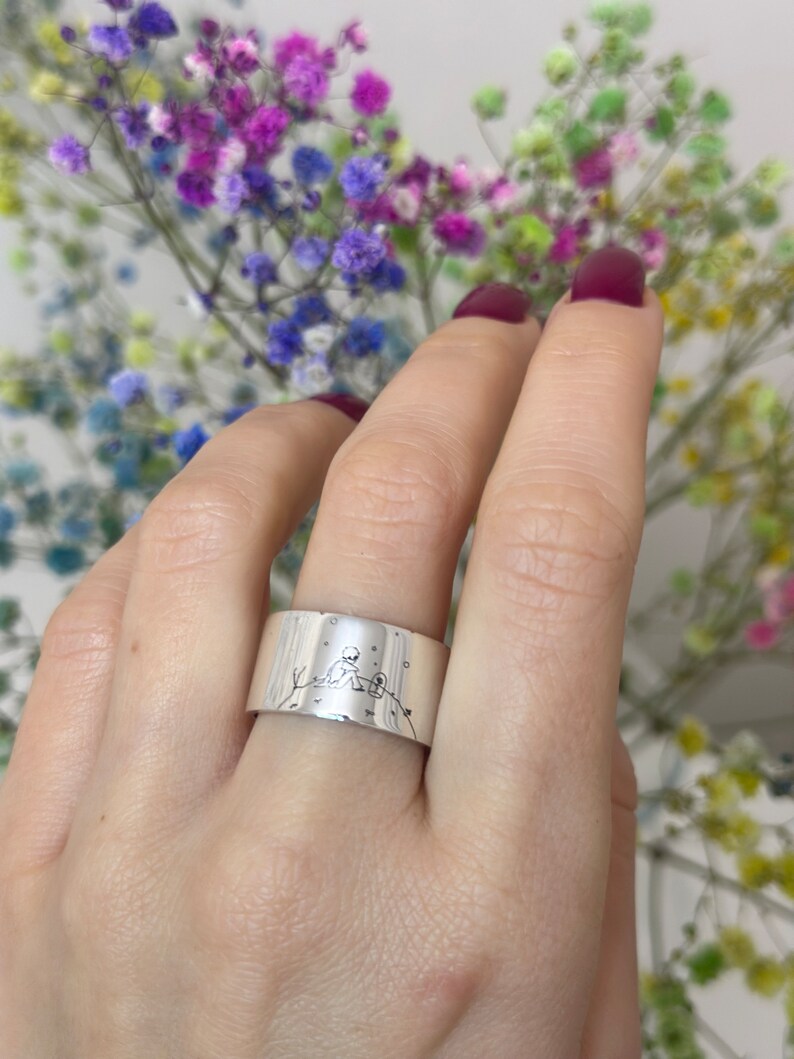 Custom Engraved 'little Prince' Ring Personalized Literary Jewelry ...