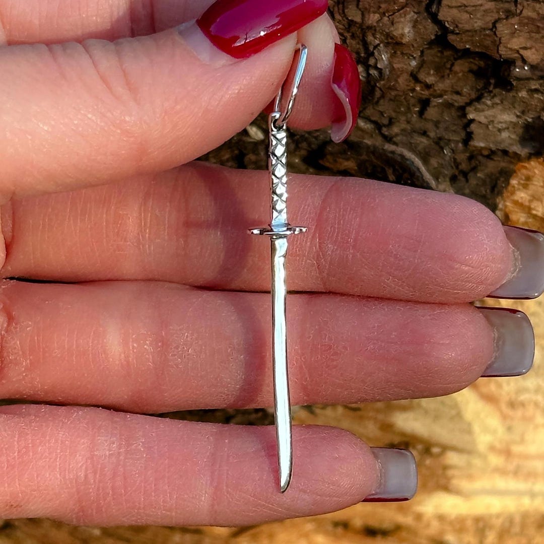 Samurai Katana Pendant - Sterling Silver Japanese Katana Sword Necklace ...