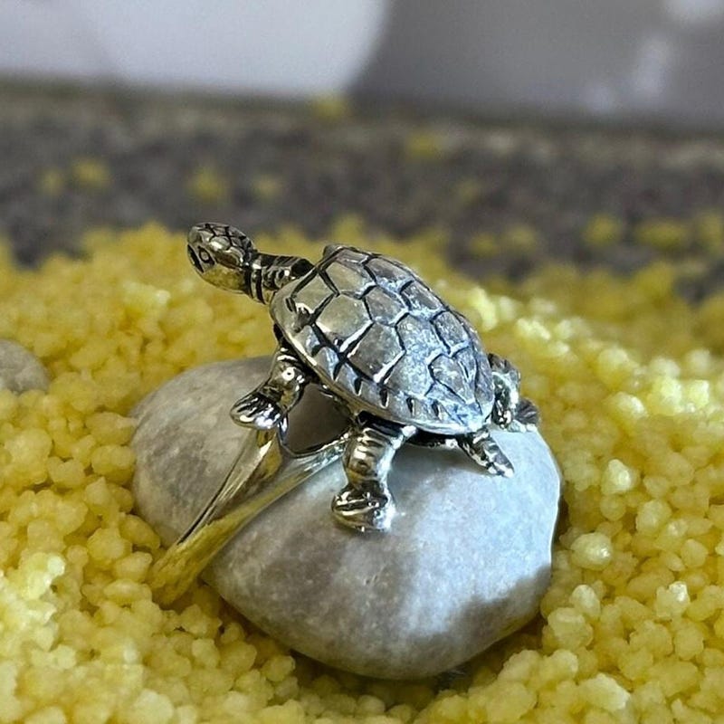 Turtle Ring - Etsy