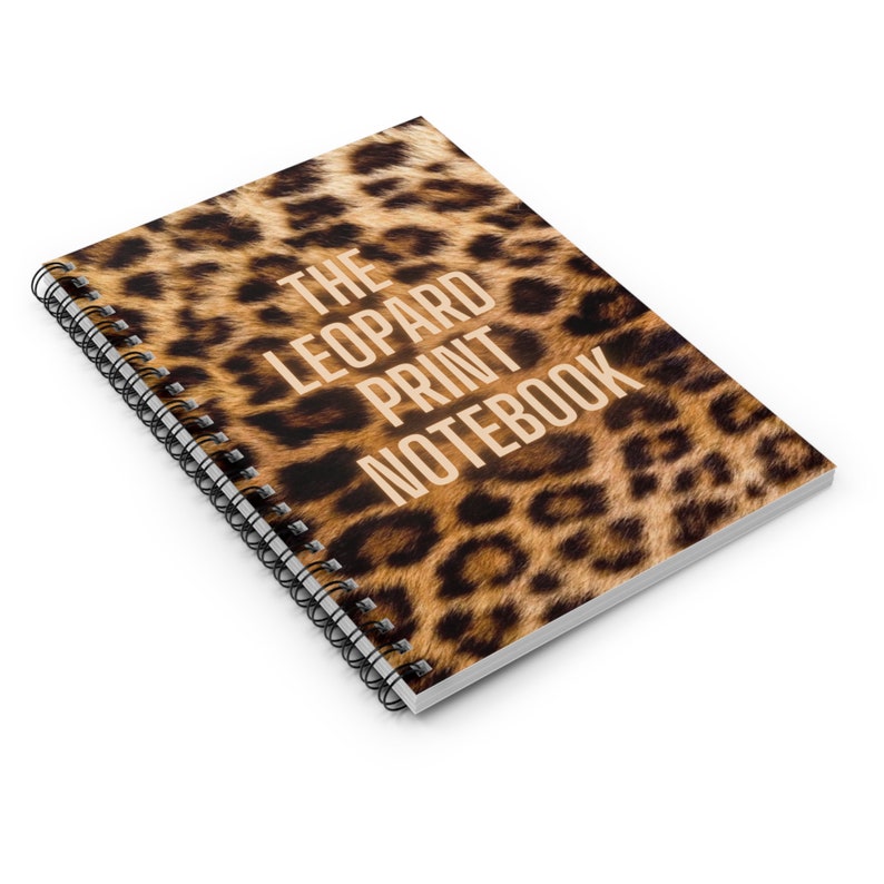 Notebook, Spiral Notebook, Fashion, Fashion Notebook, Leopard Print ...