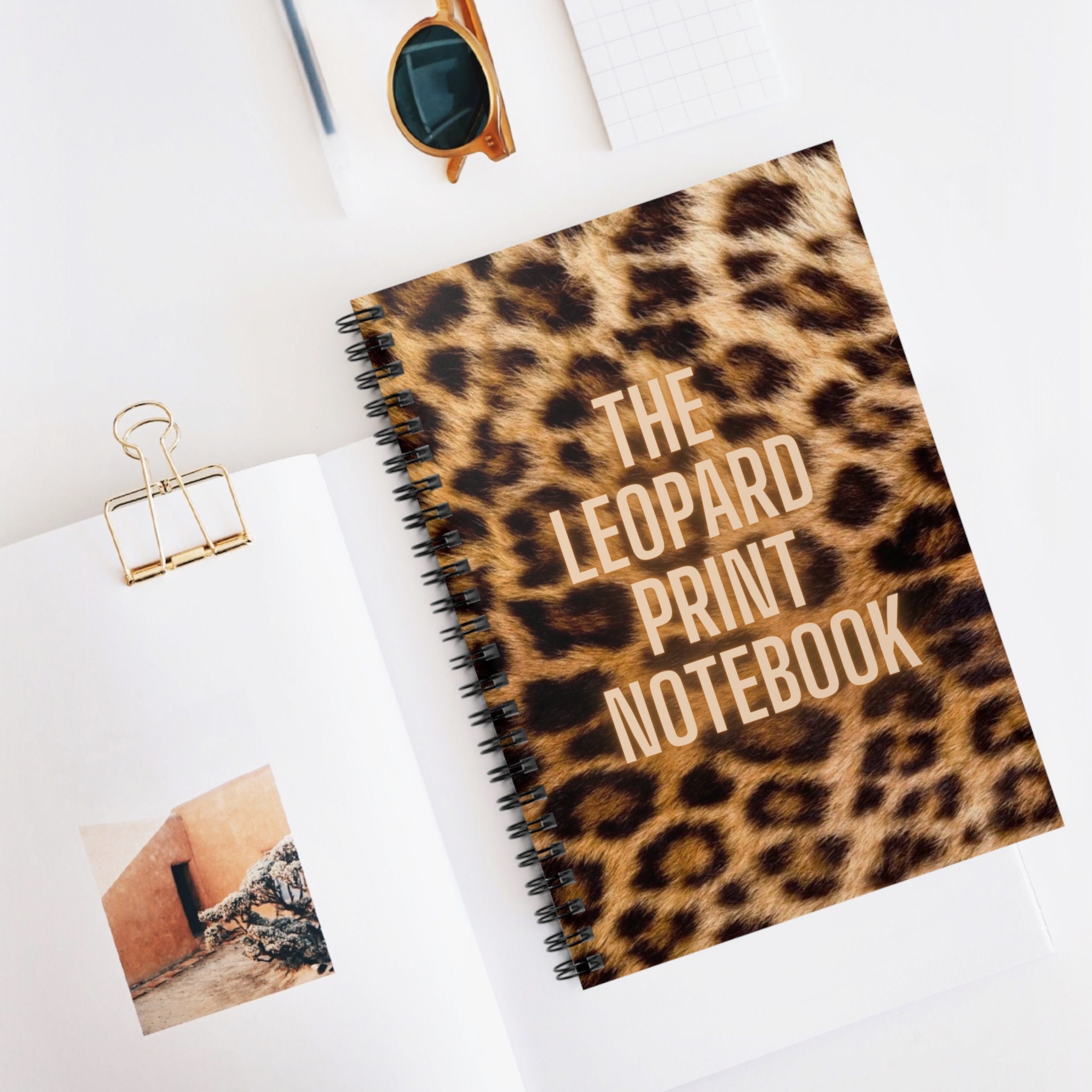 Notebook, Spiral Notebook, Fashion, Fashion Notebook, Leopard Print ...
