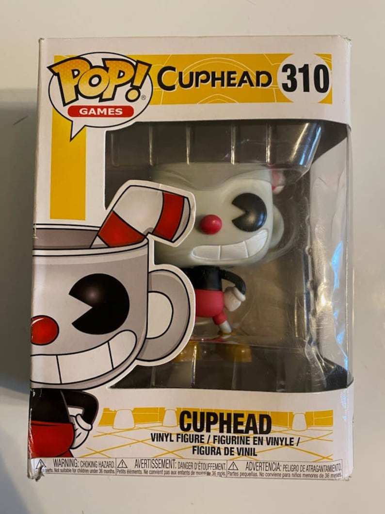 Funko Pop Vinyl: Cuphead Cuphead black and White chase - Etsy
