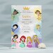 Princess Birthday Invitation Girl Princess Birthday Party Invite Pink ...