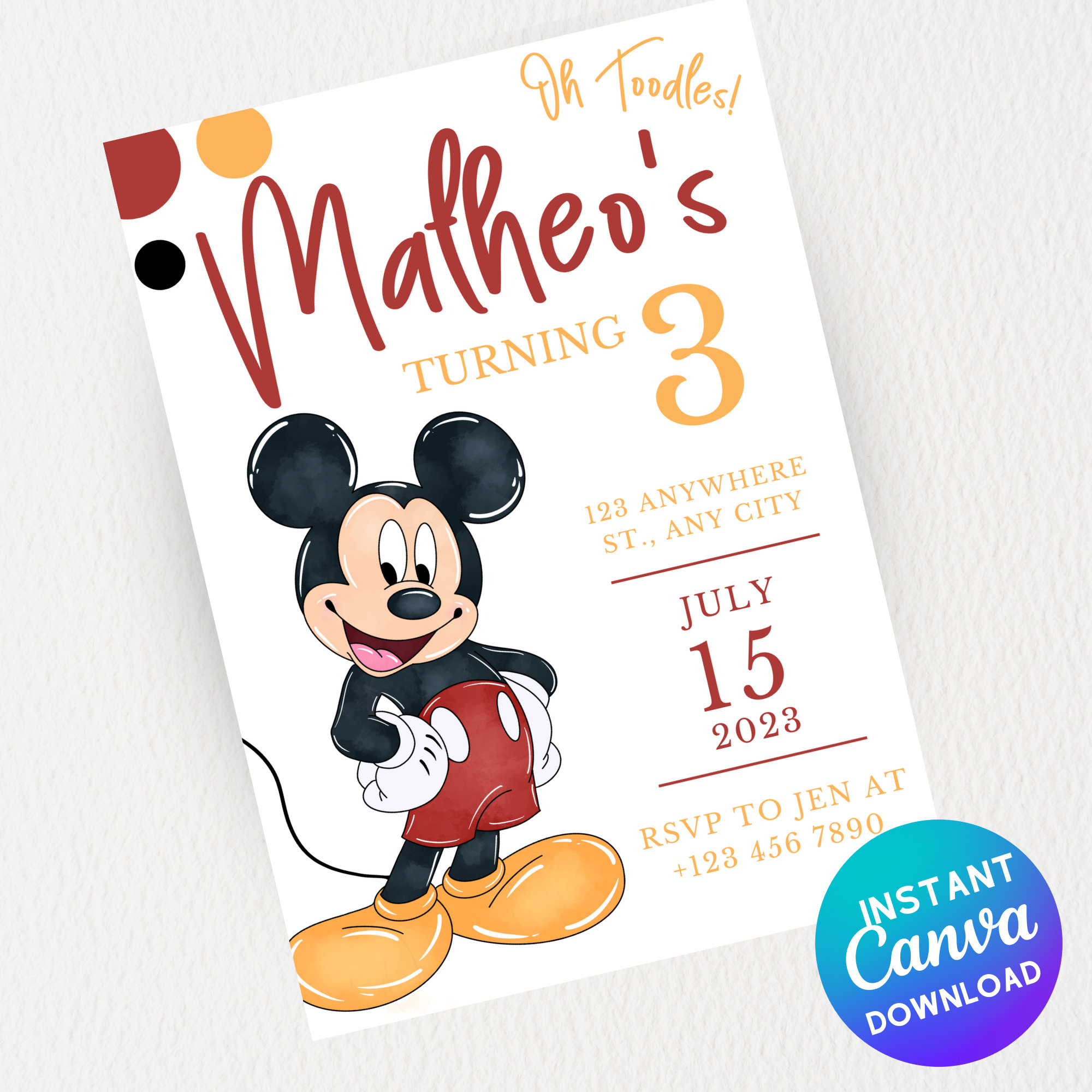 Mickey Mouse Printable Invitations In Spanish How To Make Mickey