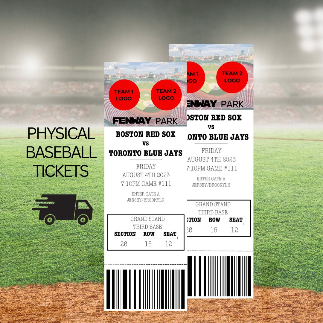 PHYSICAL TICKET Baseball Ticket, Sports Ticket, Toronto Blue Jays ...