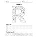 Alphabet Color Trace and Find Worksheets - Etsy