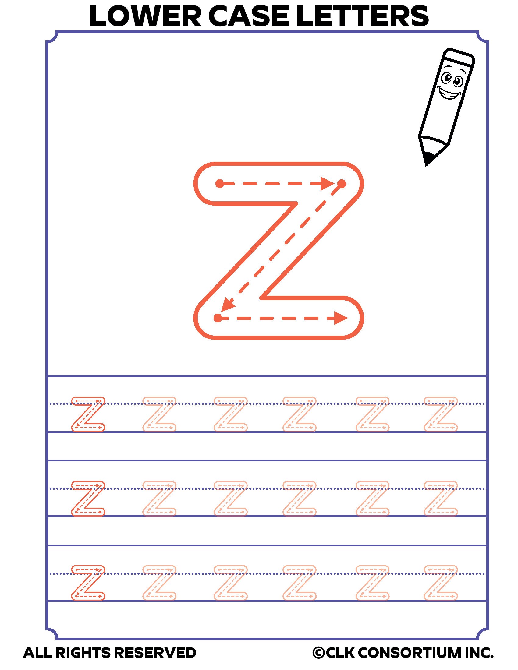 Lowercase Alphabet Letter Tracing - Etsy