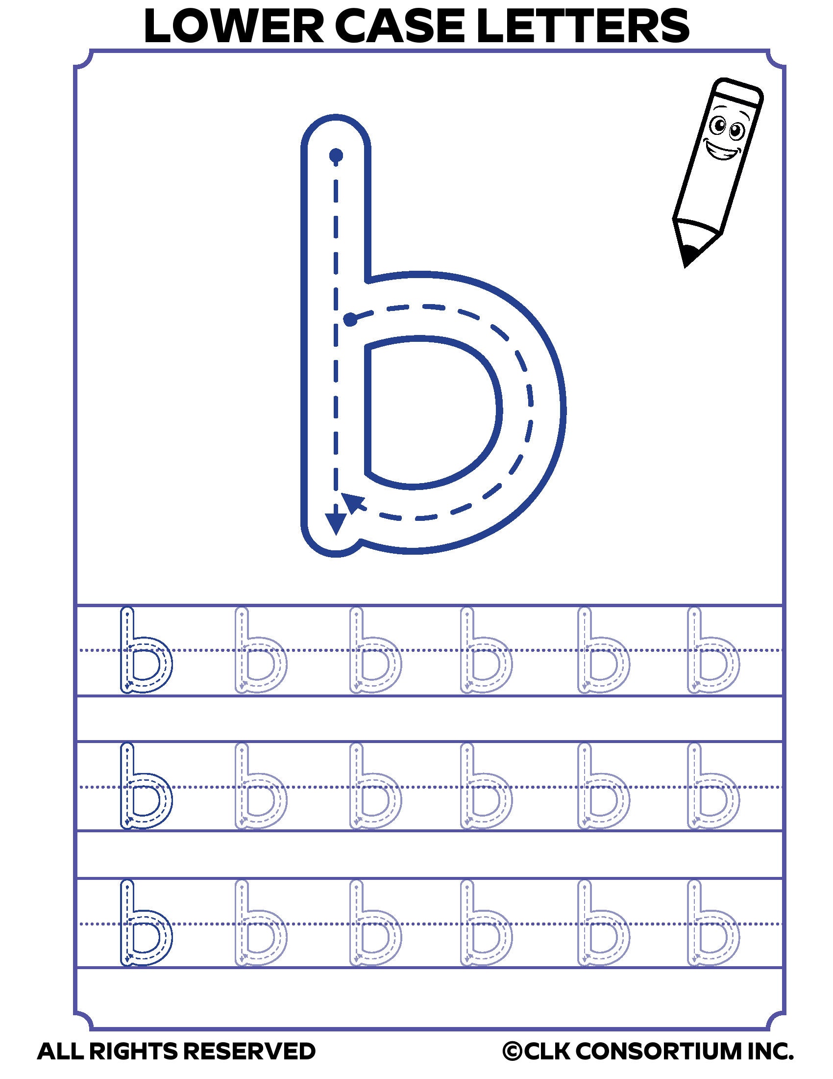 Lowercase Alphabet Letter Tracing - Etsy