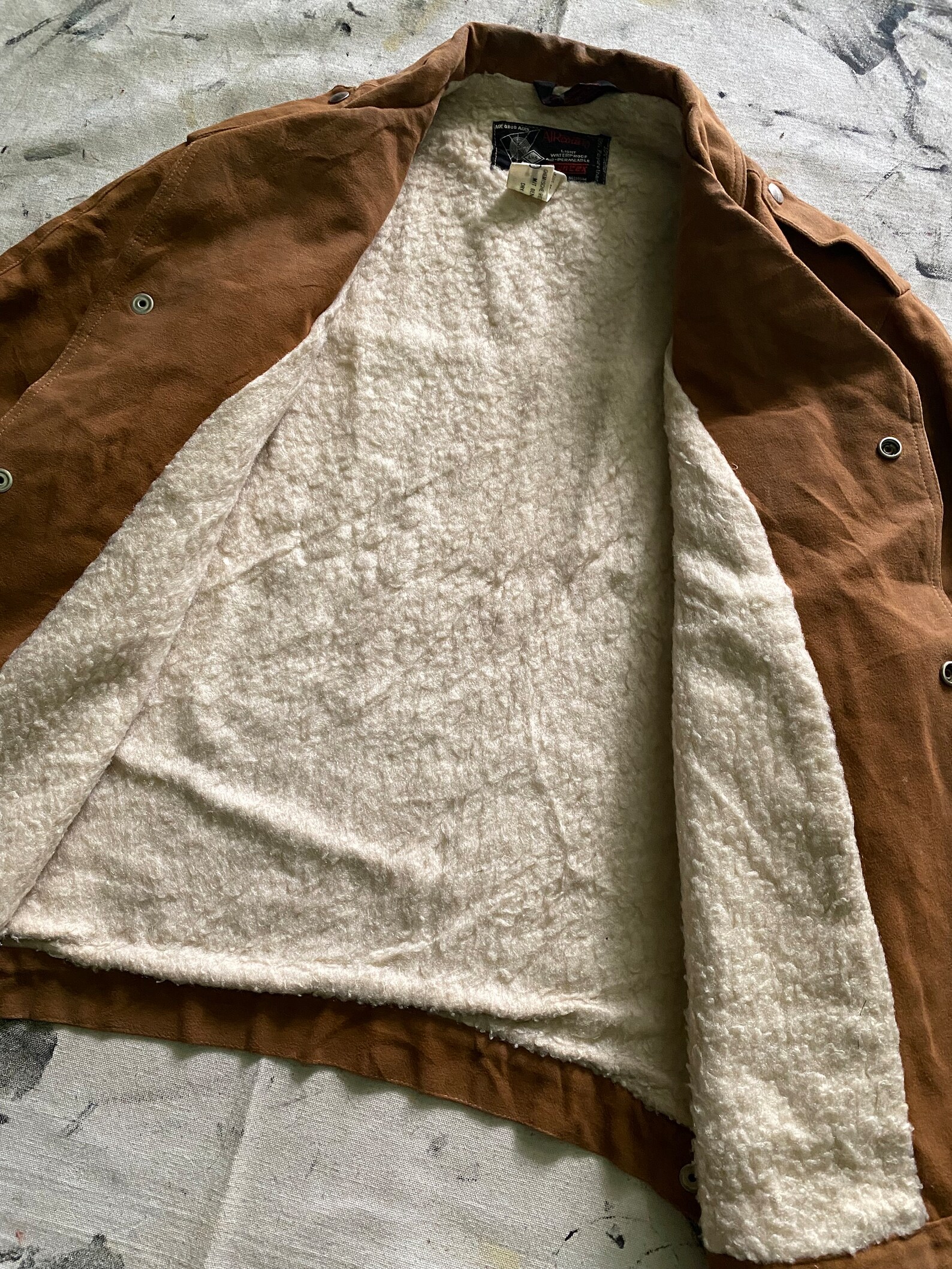 Pit26 Vintage 1970's Seyntex Aircodin Brand Shering Jackets Wool Liner ...