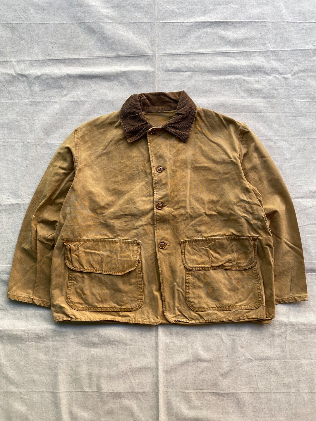 Pit24 Vintage 1970's Western Field Duck Canvas Hunting Jacket Size ...