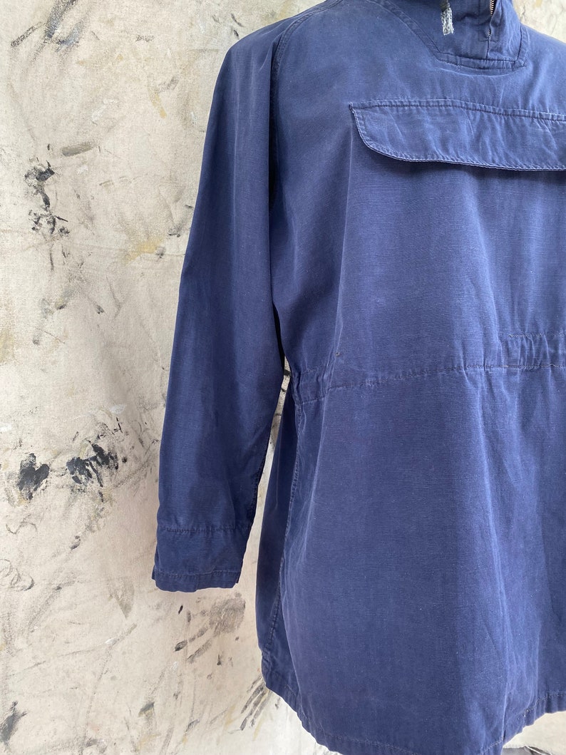 Vintage 1950's British Cotton Indigo Smock Size Medium, Pullover Smock ...