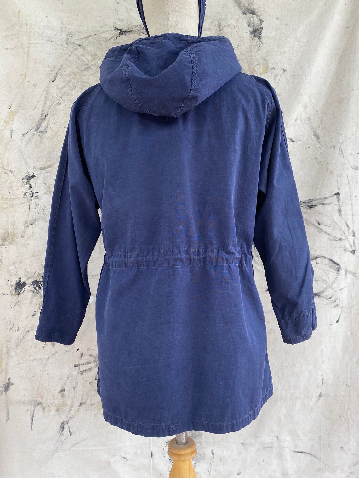 Vintage 1950's British Cotton Indigo Smock Size Medium, Pullover Smock ...