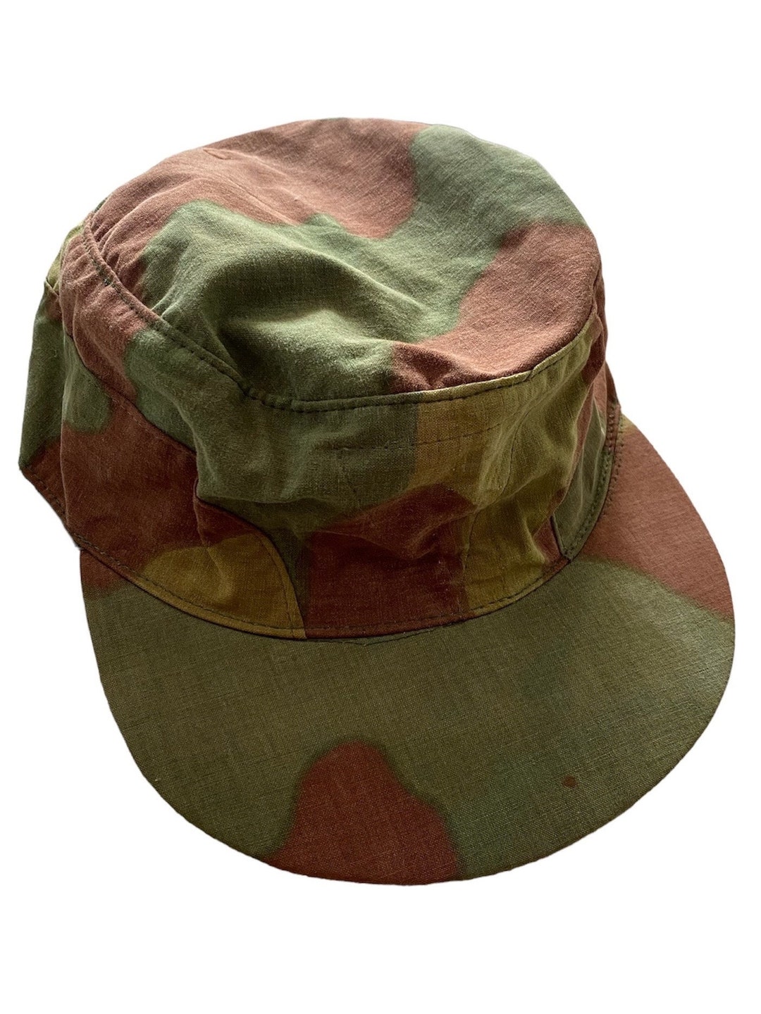 Vintage 1970's M41 Italian Army Camo Field Cap in Beautiful Faded, Size ...